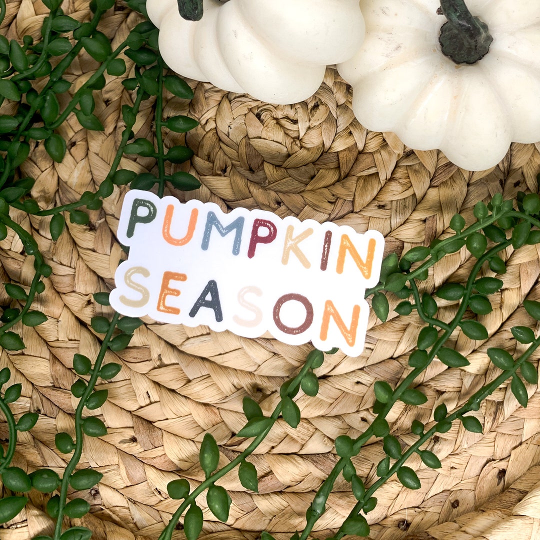 Pumpkin Season Clear Sticker, Winter Car Sticker, October Car Decal ...