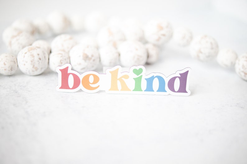 Be Kind Magnet: Rainbow Inspirational Car/fridge Accessory - Etsy