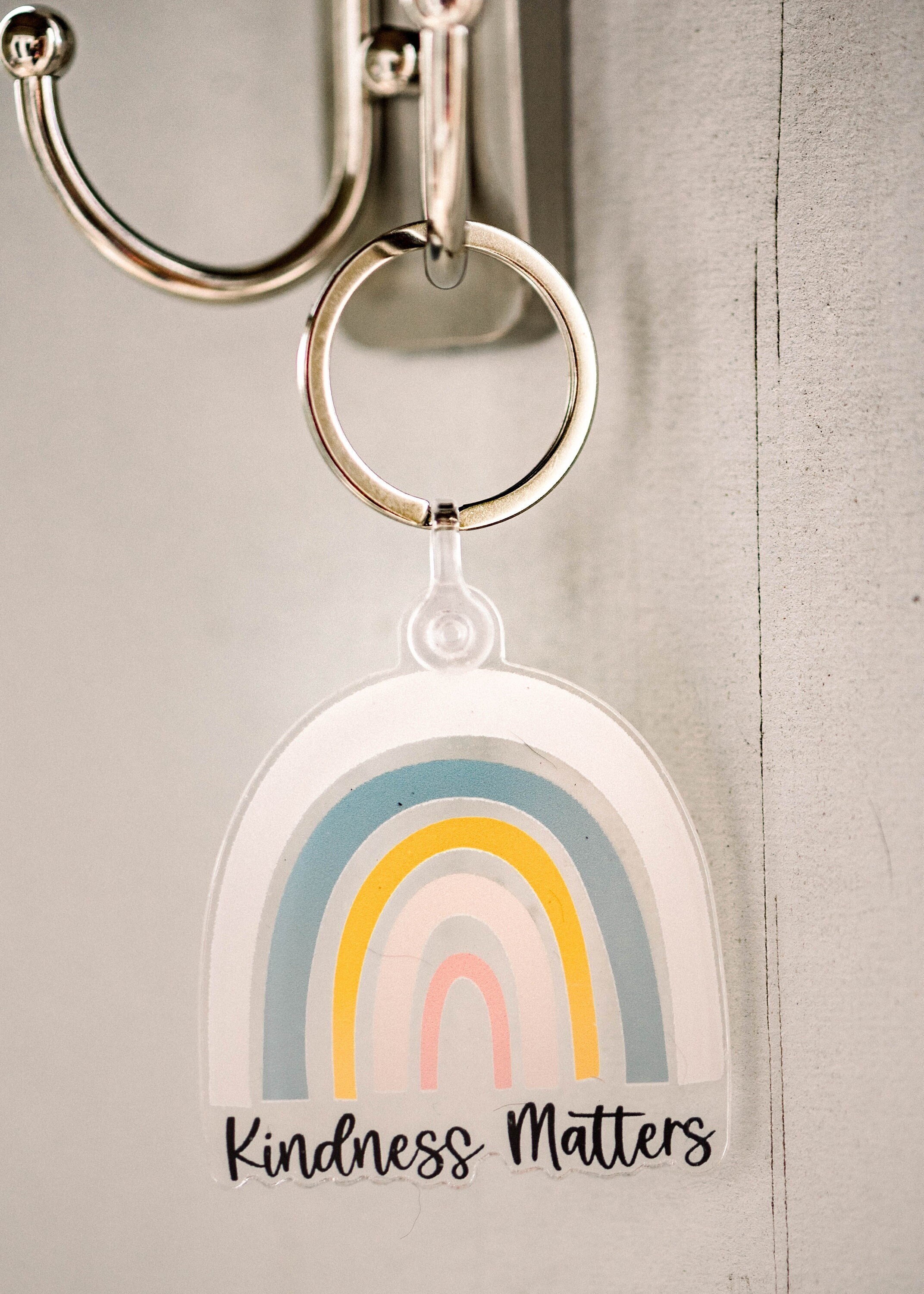 Kindness Matters Keychain Positive Keychain Encouraging | Etsy