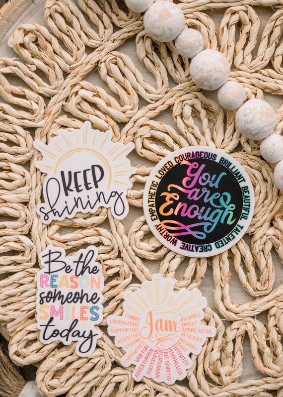 Pack of 50 Stickers Keep Shining Vinyl Decal Back to School - Etsy