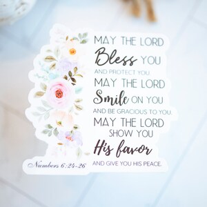 May the Lord Bless You and Protect You Sticker, Catholic Sticker ...