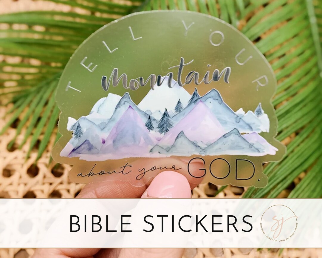 Christian Stickers, Fall Vinyl Sticker, Scripture Stickers, Tell Your ...