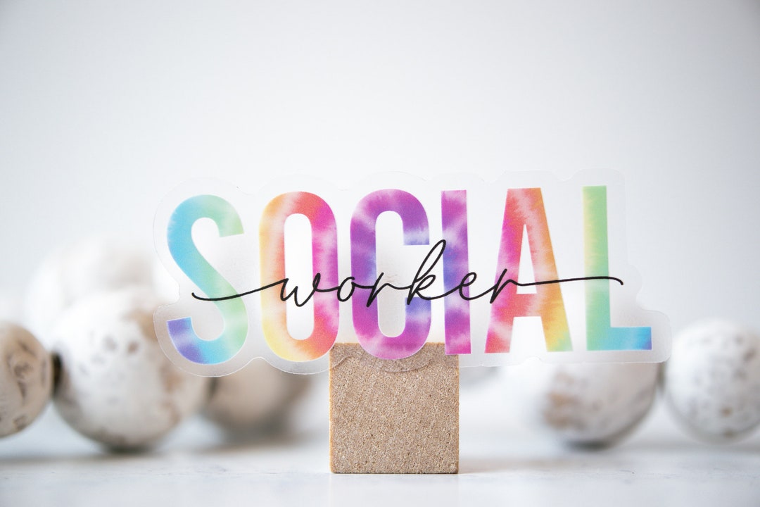 Social Worker Sticker, Appreciation Sticker, Mental Health Label ...