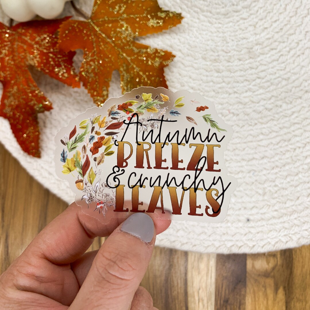Autumn Breeze Sticker, Autumn Leavesvinyl Autumn Decal, Car Accessories ...