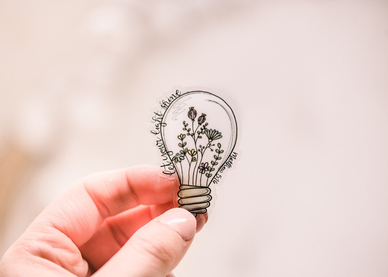 Christian Sticker Pack Set of 50 Decals Let Your Light Shine | Etsy