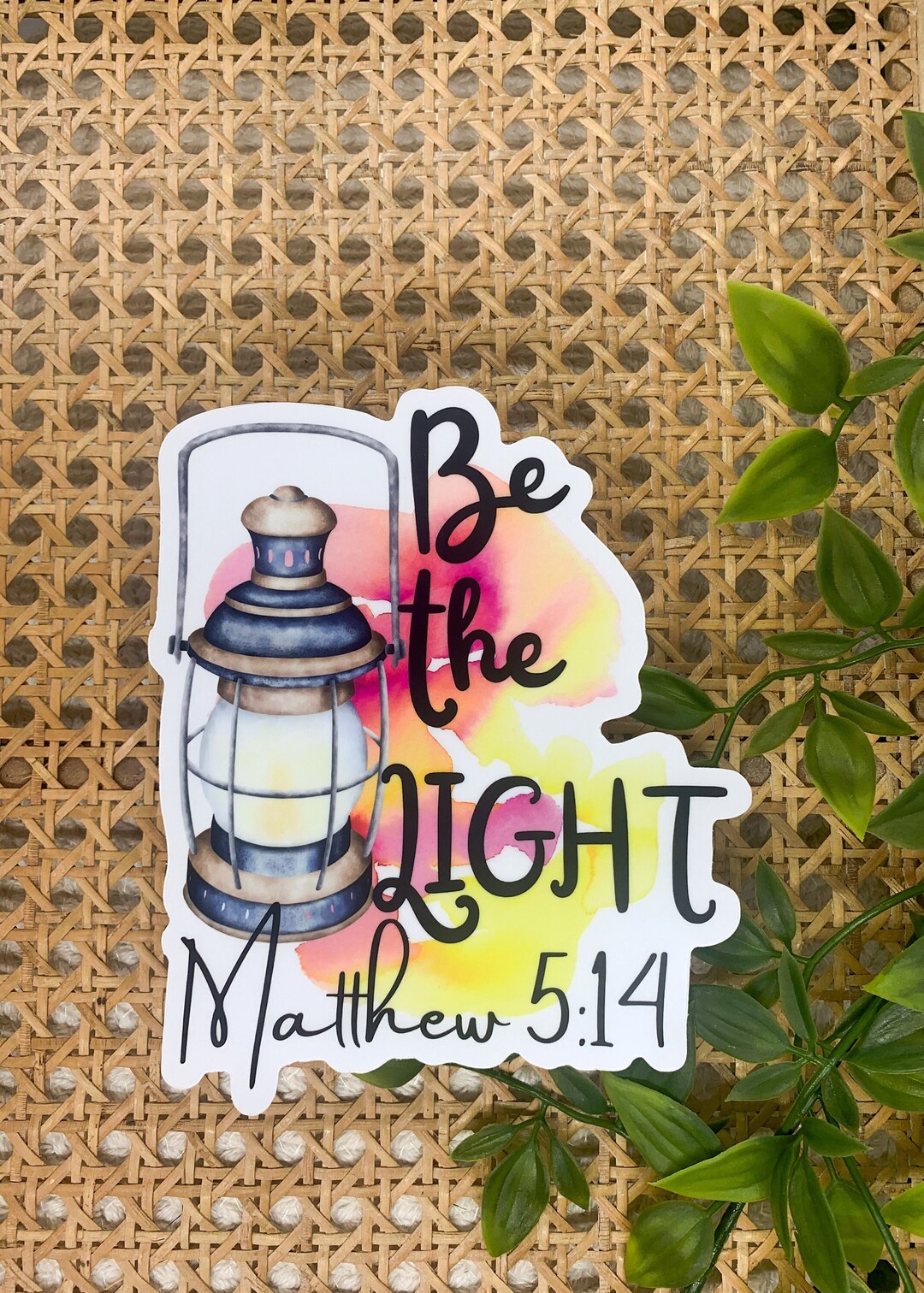 Be the Light Vinyl Sticker: Christian Car Decal, Waterproof - Etsy