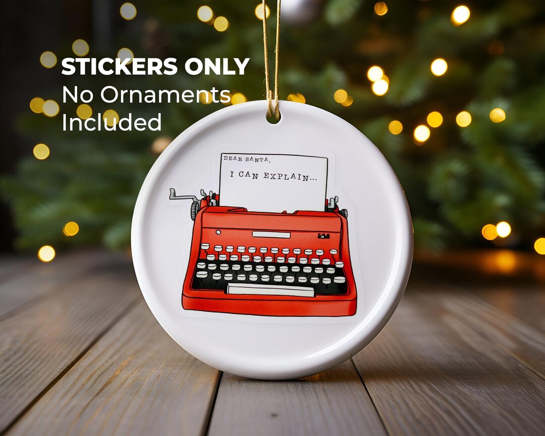 Dear Santa, I Can Explain, Funny Holiday Sticker, Funny Christmas ...