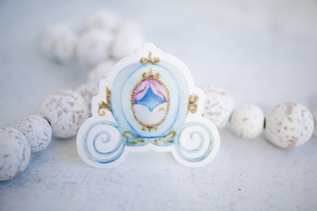 Princess Carriage Sticker Car Decal Die Cut Sticker Kids - Etsy