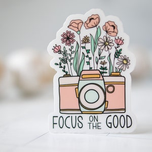 Focus on the Good Sticker, Camera Sticker, Photographer Decal ...