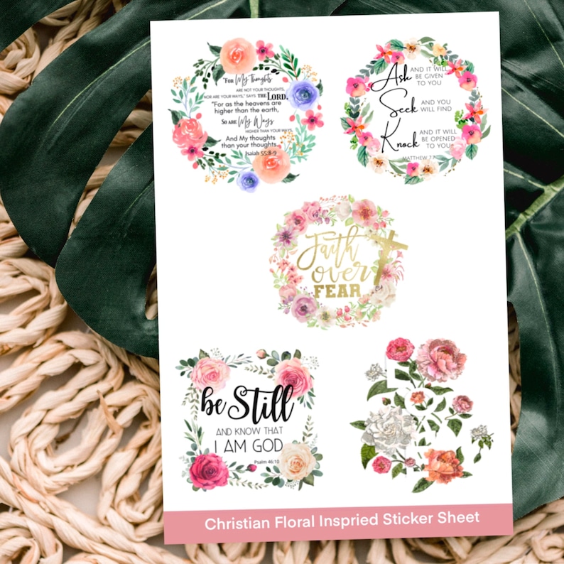 Pack of 10 Stickers Christian Day Planner Decal Bible | Etsy