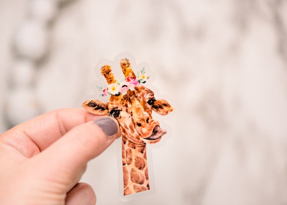 Cute Giraffe Sticker Safari Animal Decal Vinyl Sticker - Etsy