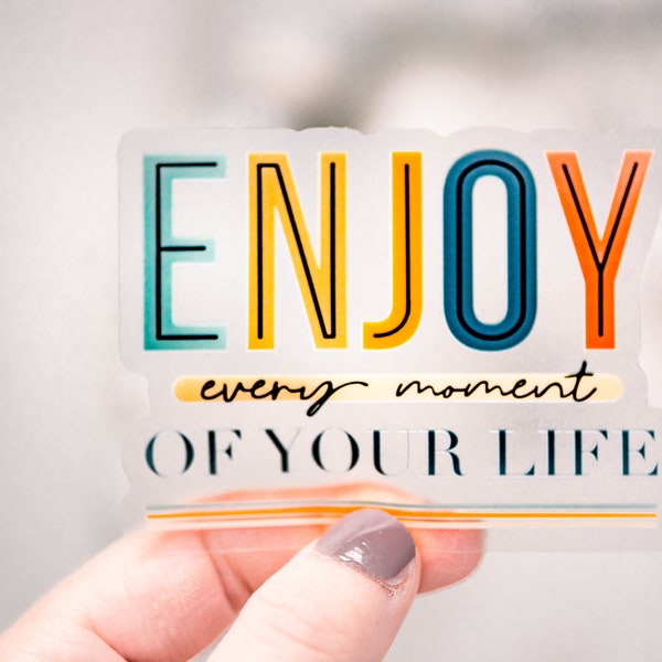 Enjoy Stickers - Etsy