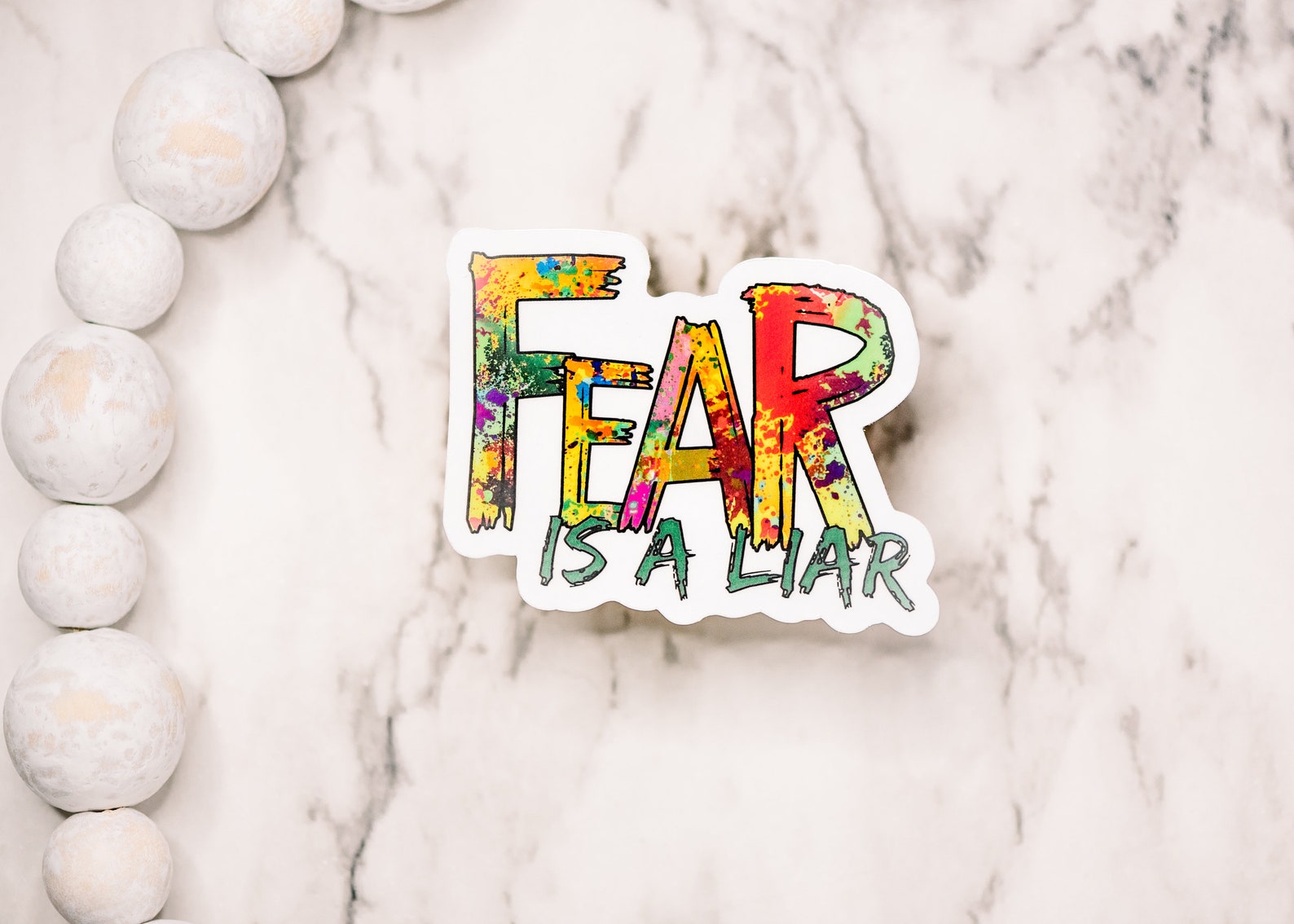 Christian Quote Sticker Fear is A Liar Sticker Christian - Etsy