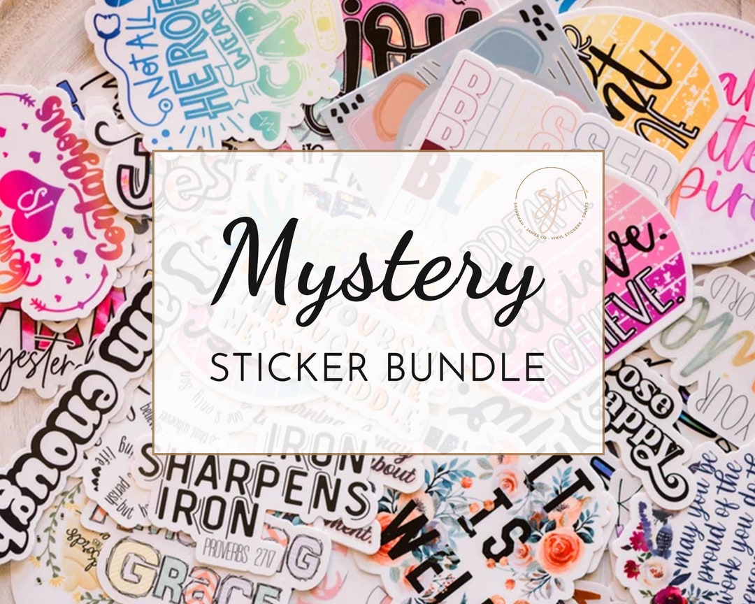 Stickers Mystery Pack, Vinyl Sticker Decal, Surprise Mystery Box ...