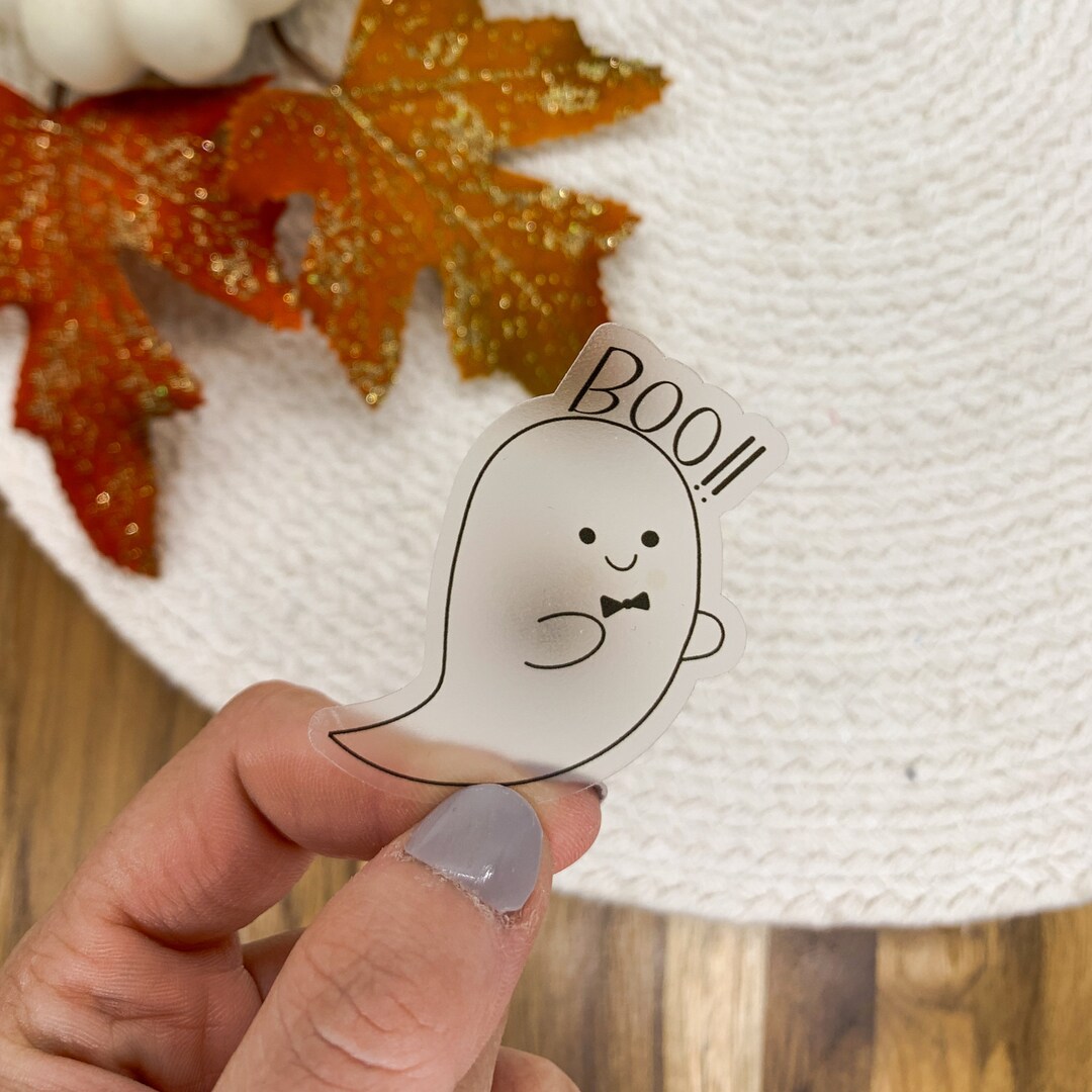 Halloween Sticker, Cute Ghost Decal, Boo Sticker, Spooky Stickers ...