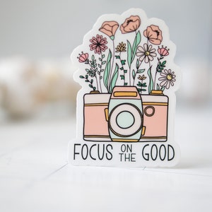 Focus on the Good Sticker, Camera Sticker, Photographer Decal ...