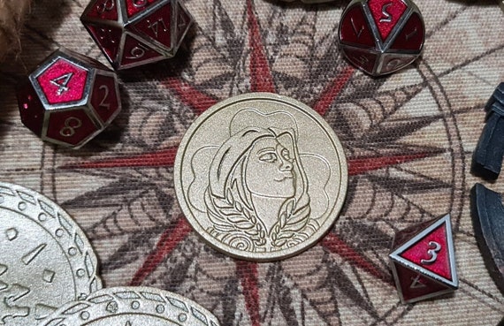 Dnd Lucky Coin of Tymora | Etsy