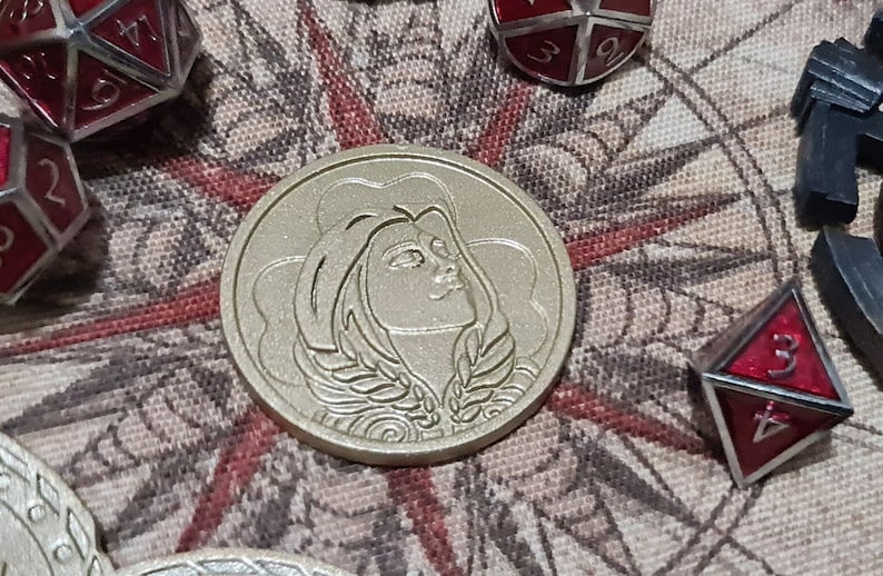 Dnd Lucky Coin of Tymora | Etsy