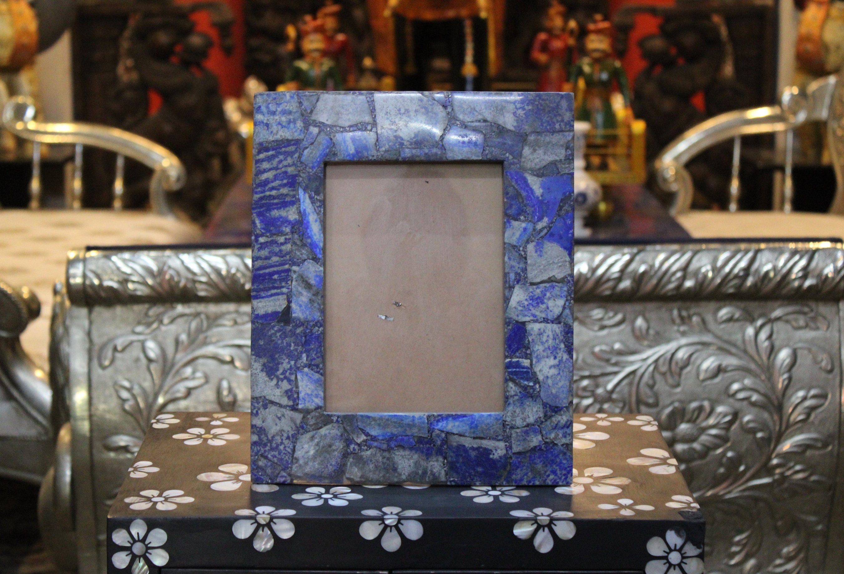 Christmas Lapis Lazuli Photo Frames Lapis Lazuli Frame Lapis Lazuli ...
