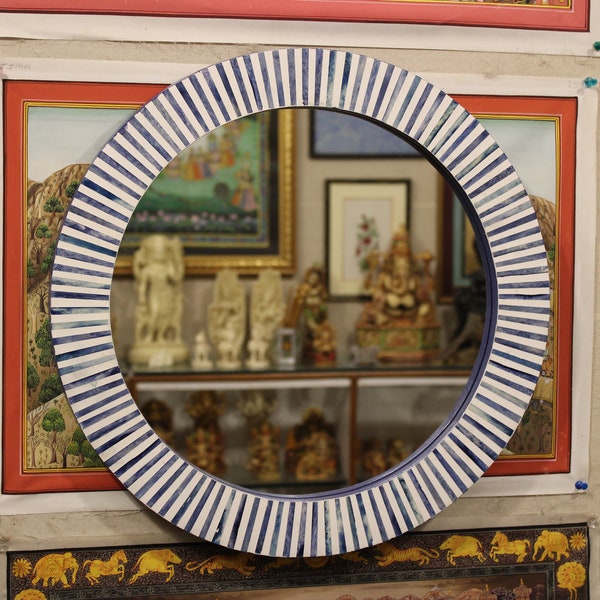 Bone Inlay Mirror - Etsy