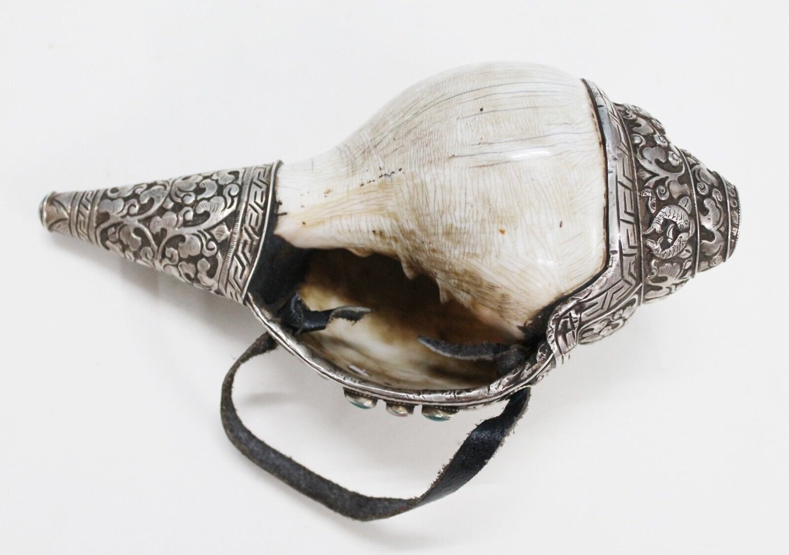 Antique Decorative Shankh Instrument Music Conch Shell Carved - Etsy