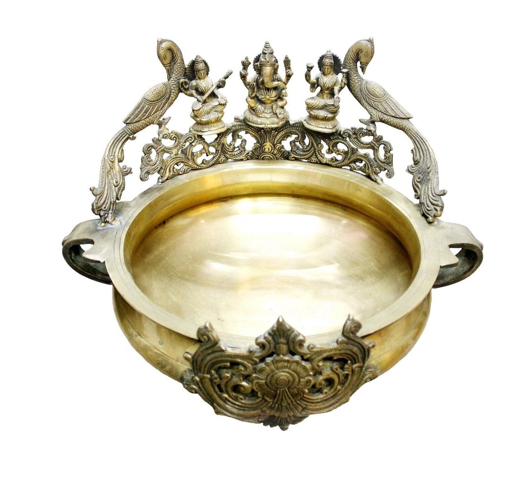 Handcrafted Indian Vintage Brass Planter Pot Flower Pot Beautiful ...