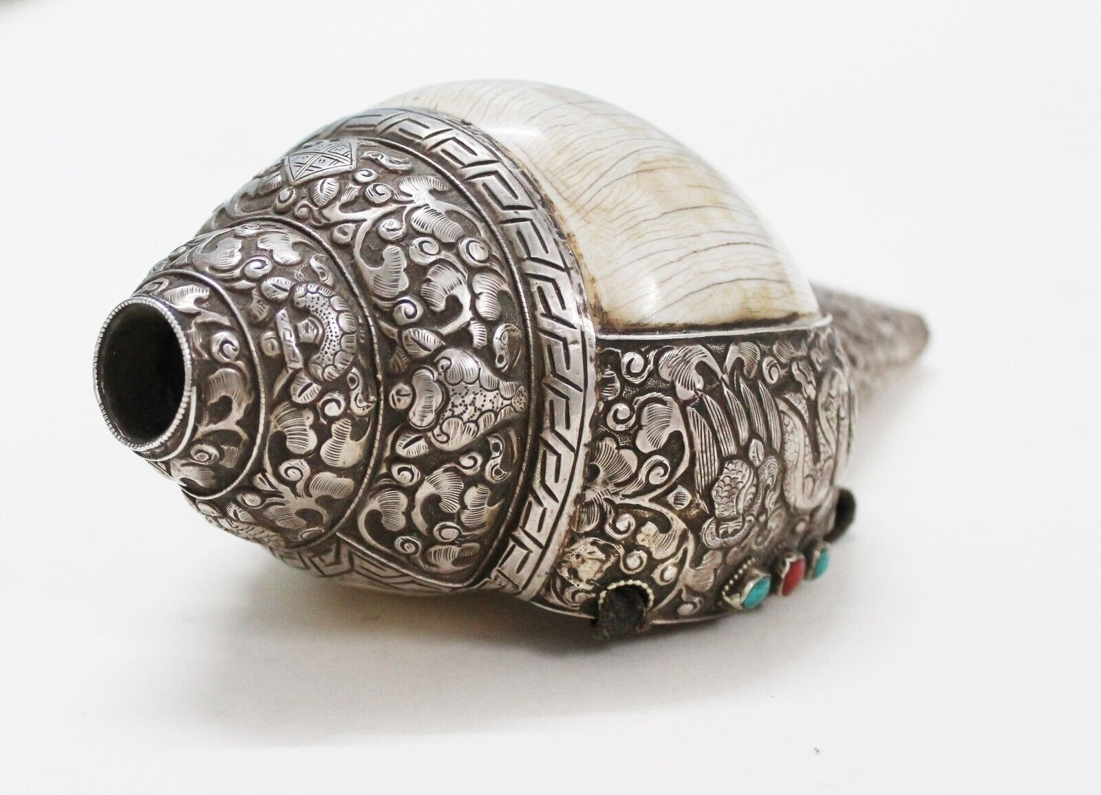 Antique Decorative Shankh Instrument Music Conch Shell Carved - Etsy