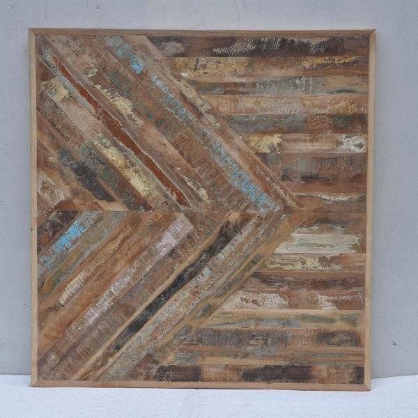 Square Reclaimed Wooden Table Top - Etsy