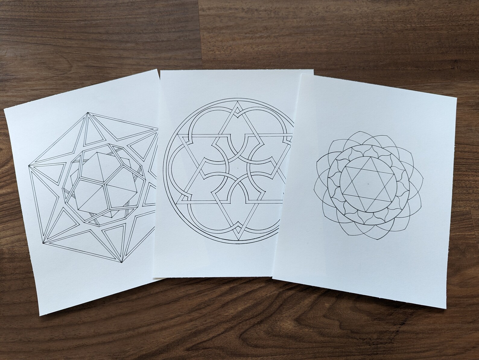 Coloring Pages - Geometric Tiles - Etsy