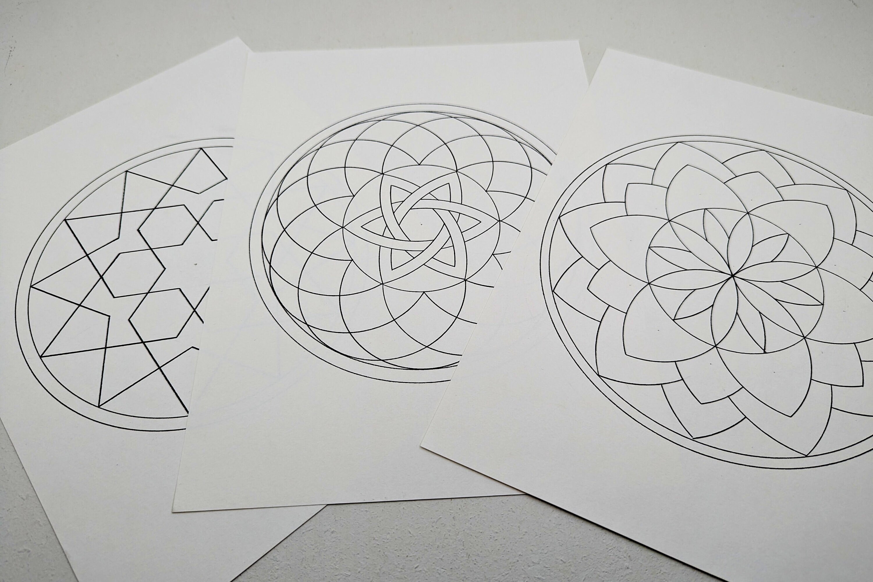 Sacred Geometry Coloring Pages - Etsy Australia