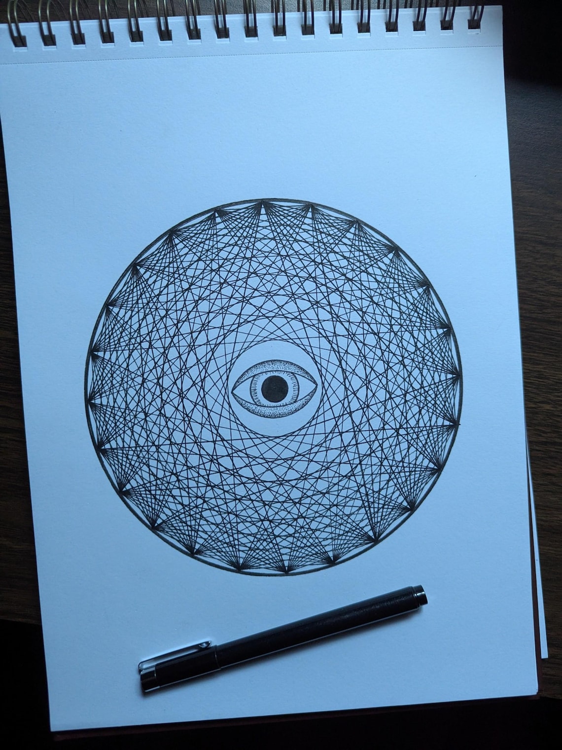 Infinite Observer - Sacred Geometry Eye Art Print, Third Eye Wall Decor ...