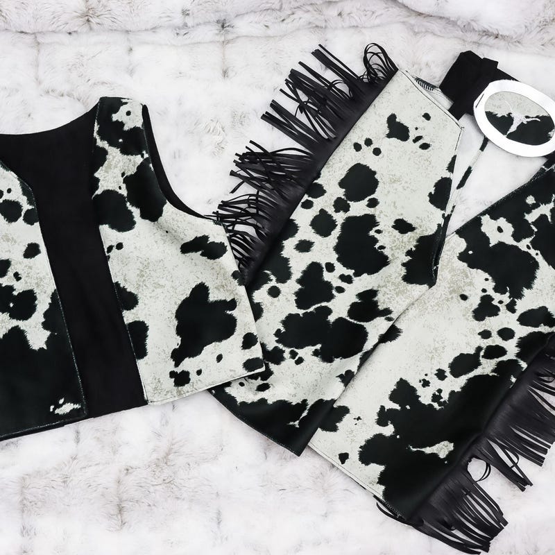 Cow Print Chaps - Etsy
