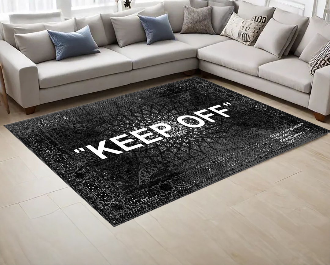 Keep off Classic,black Rug-modern Room Rug,keep Off,home Decorative Rug ...