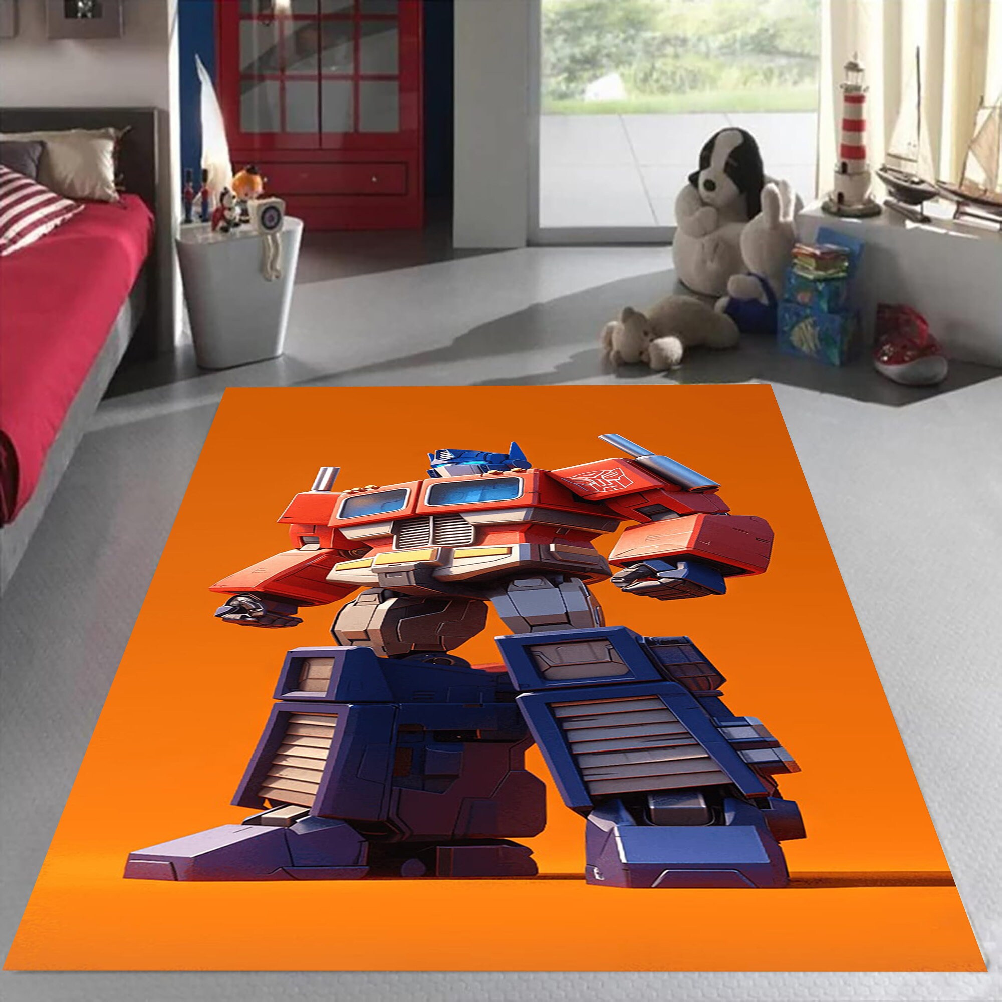Transformers Rug, Optimus Prime Area Rug, Big Transformers Home ...