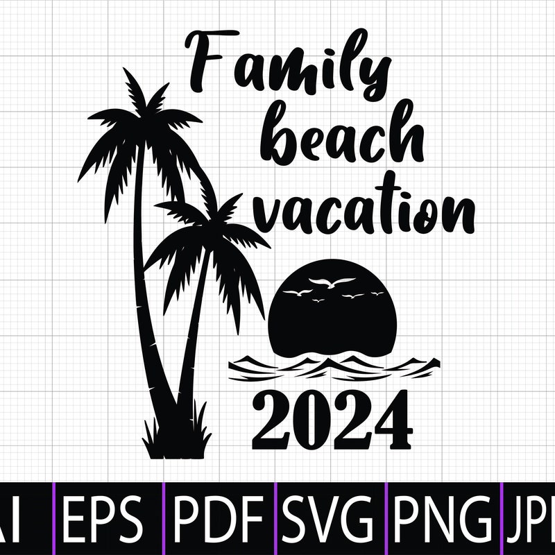 Family Beach Vacation Svg - Etsy
