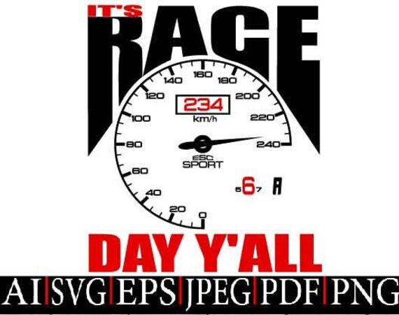 It's Race Day Y'all SVG Racing Life SVG PNG Racing - Etsy
