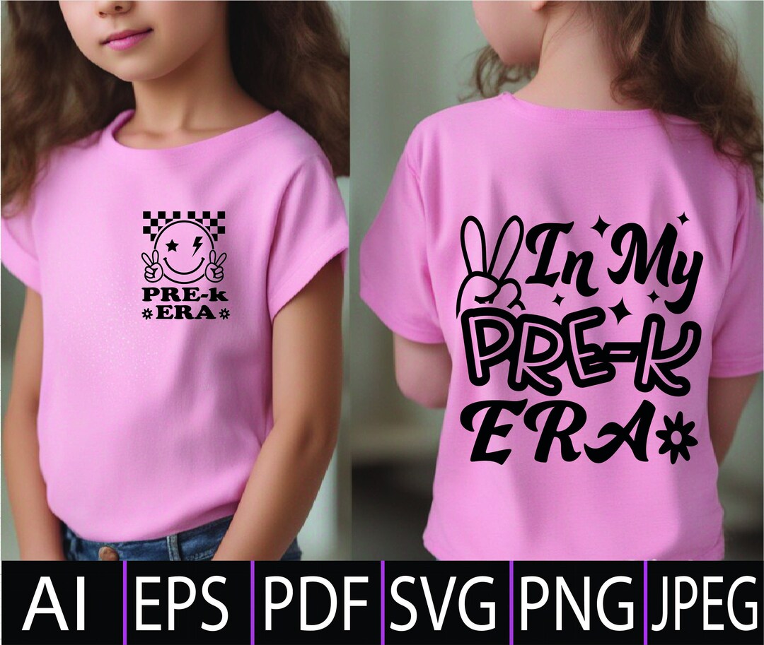 In My Pre-k Era SVG, School Shirt Svg Png, Funny Gift T-shirt for Prek ...