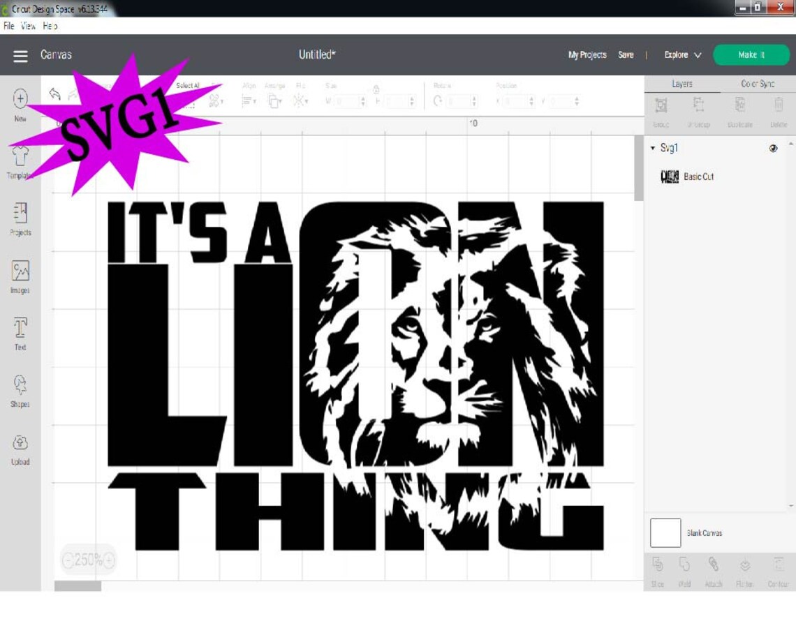 It's a Lion Thing Svglion Logo Svglion Design SVG - Etsy