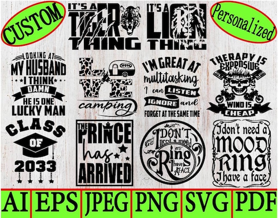 Custom SVG File Custom Design Svg Custom PNG File Custom | Etsy