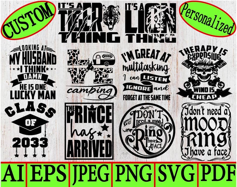 Custom SVG File Custom Design Svg Custom PNG File Custom | Etsy