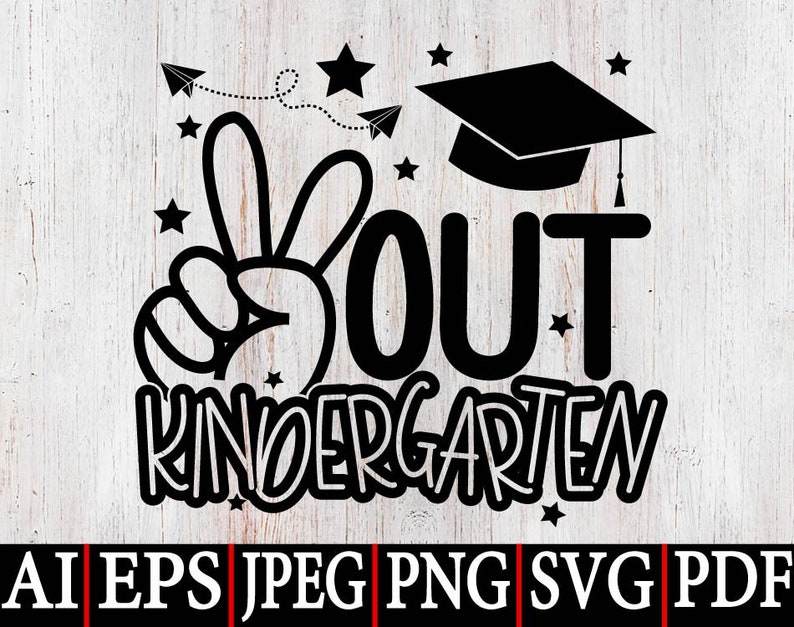 Peace Out Grade SVG PNG Graduation Bundle SVG Peace Out 1ST | Etsy