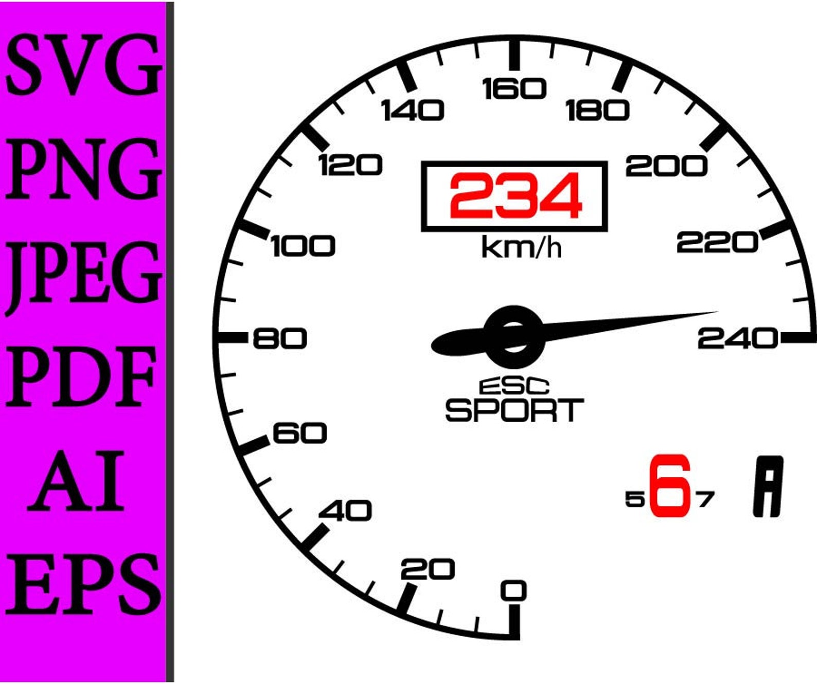 Speedometer SVG Car Speedometer SVG Driving Svg Racing Svg | Etsy