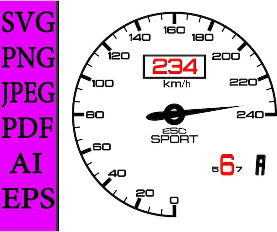 Speedometer SVG Car Speedometer SVG Driving Svg Racing Svg | Etsy