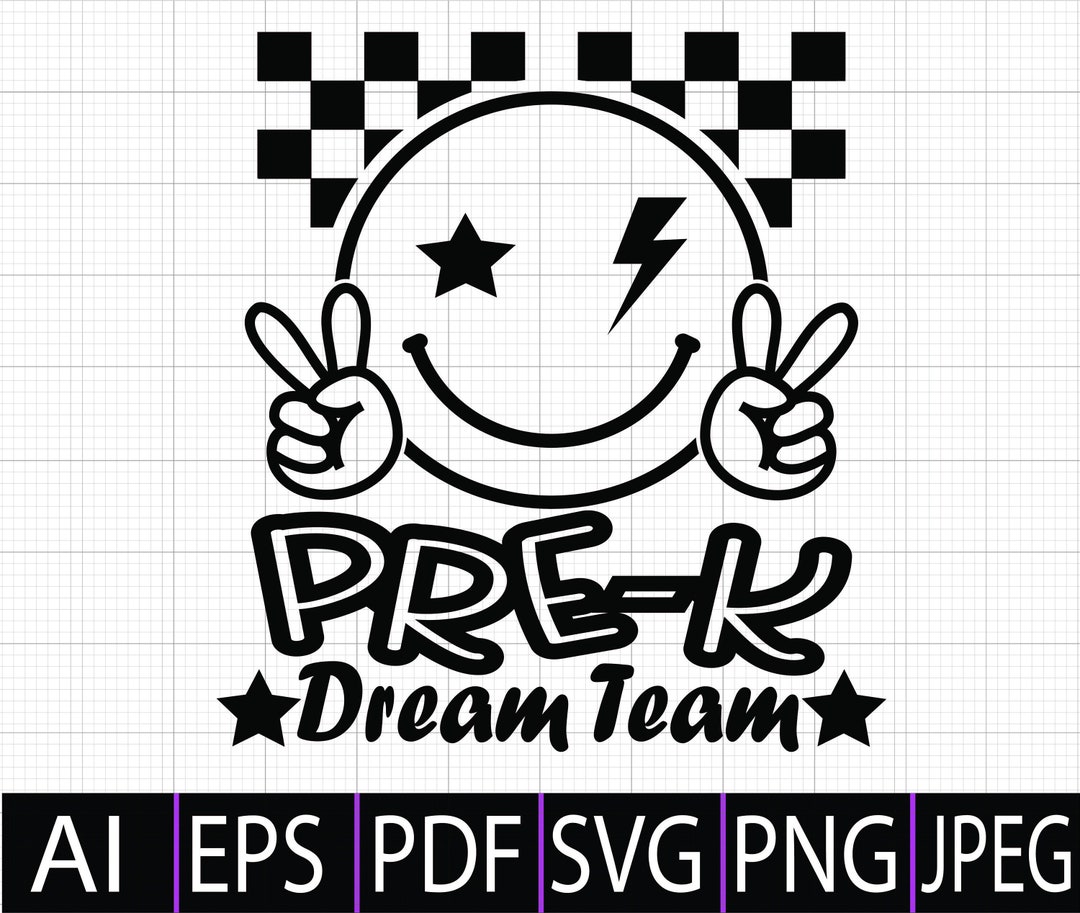 Pre-k Dream Team SVG, Prek Kids Shirt Svg PNG, Teacher Team Pre-k Shirt ...