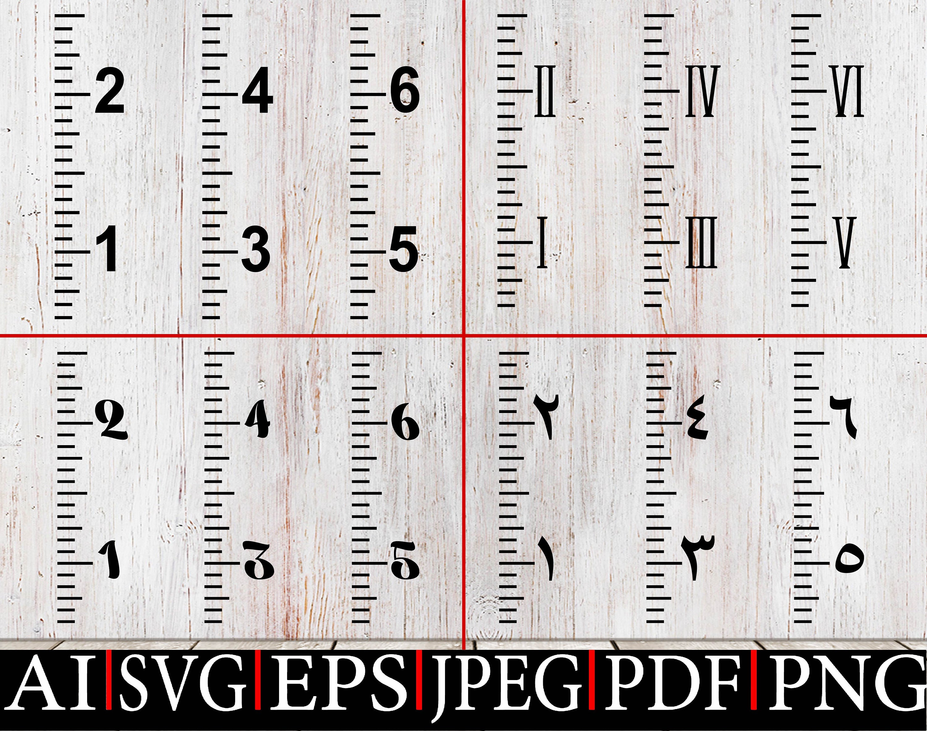 Growth Chart Svggrowth Chart Ruler Svgwall Ruler Svggrowth - Etsy