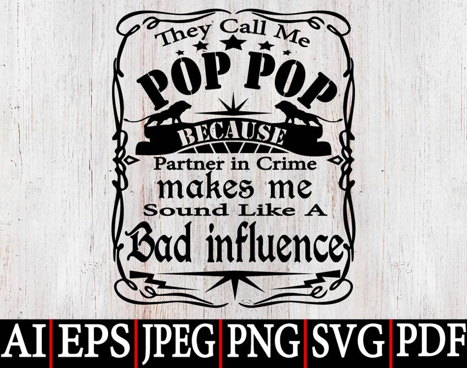 They Call Me Pop-pop Because Partner in Crime Makes Me Sound - Etsy