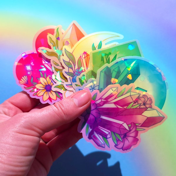 Crystal Sticker - Etsy