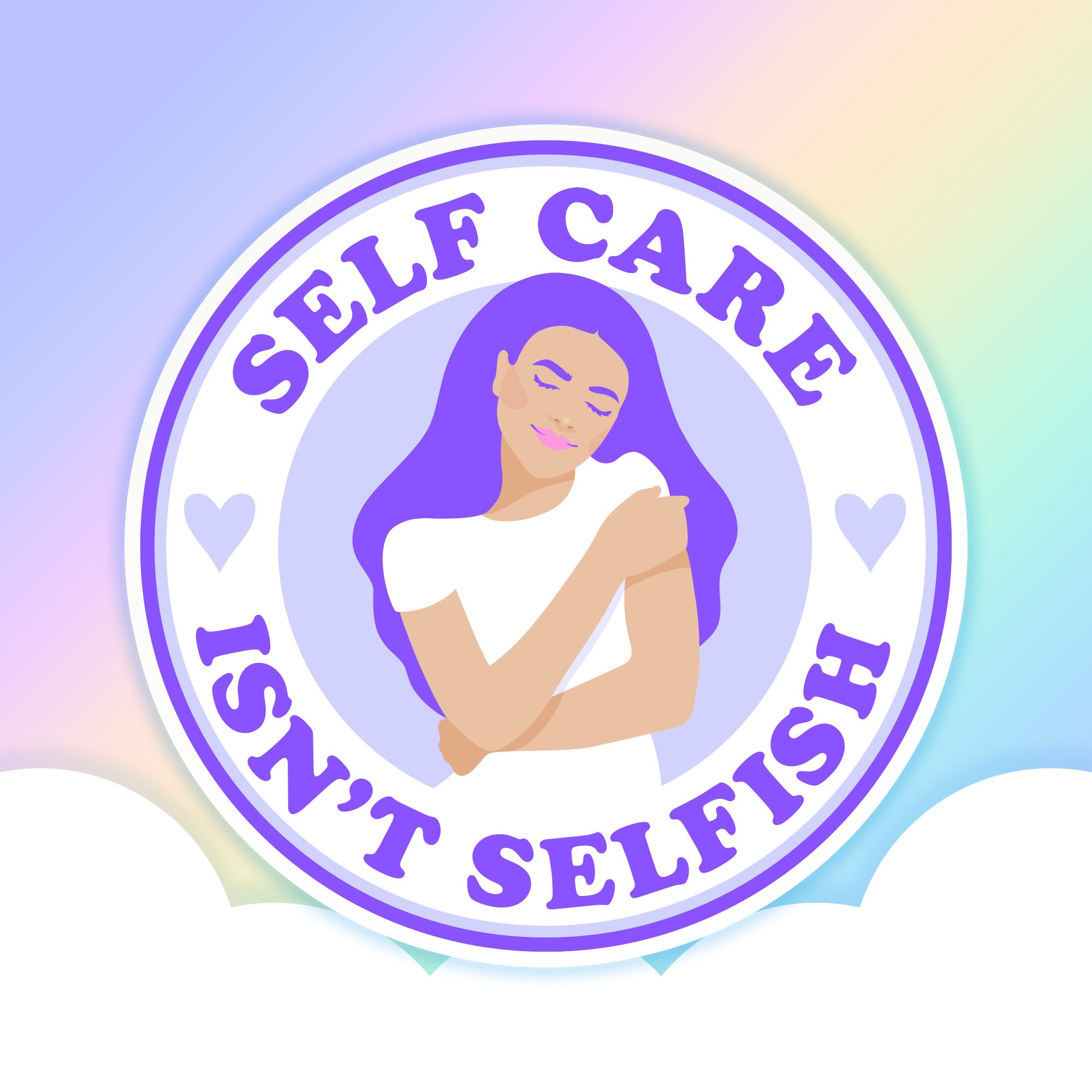 Self Care Isn't Selfish Waterproof Vinyl Sticker Mental - Etsy