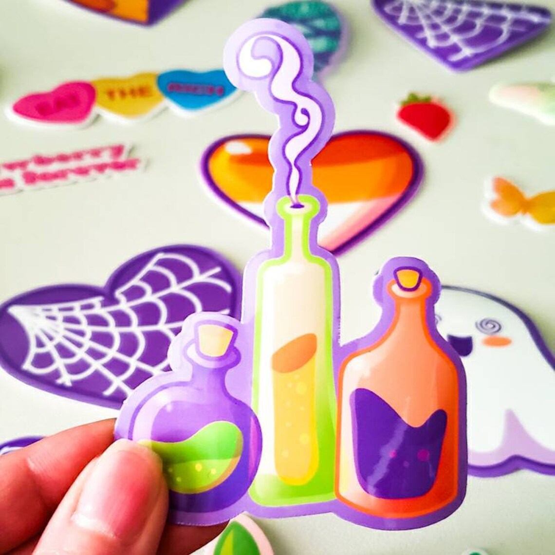 Spooky Potions Waterproof Vinyl Sticker Halloween Stickers - Etsy