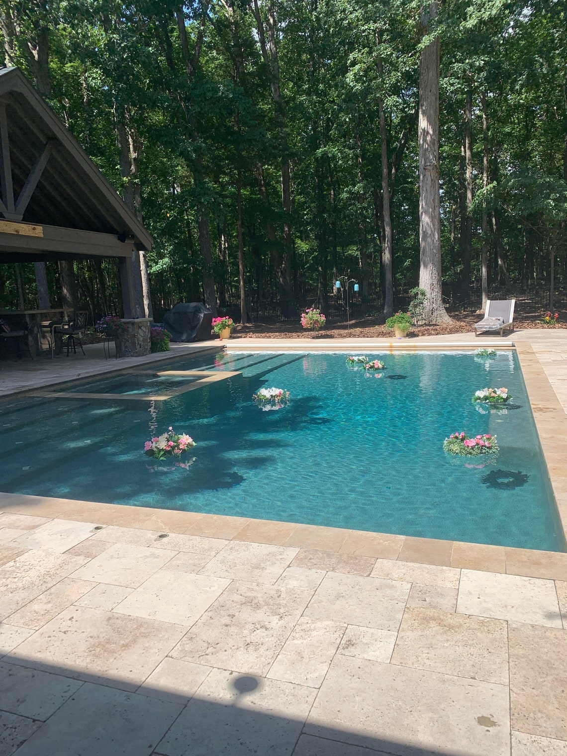 Floating Floral Pool Decor - Etsy